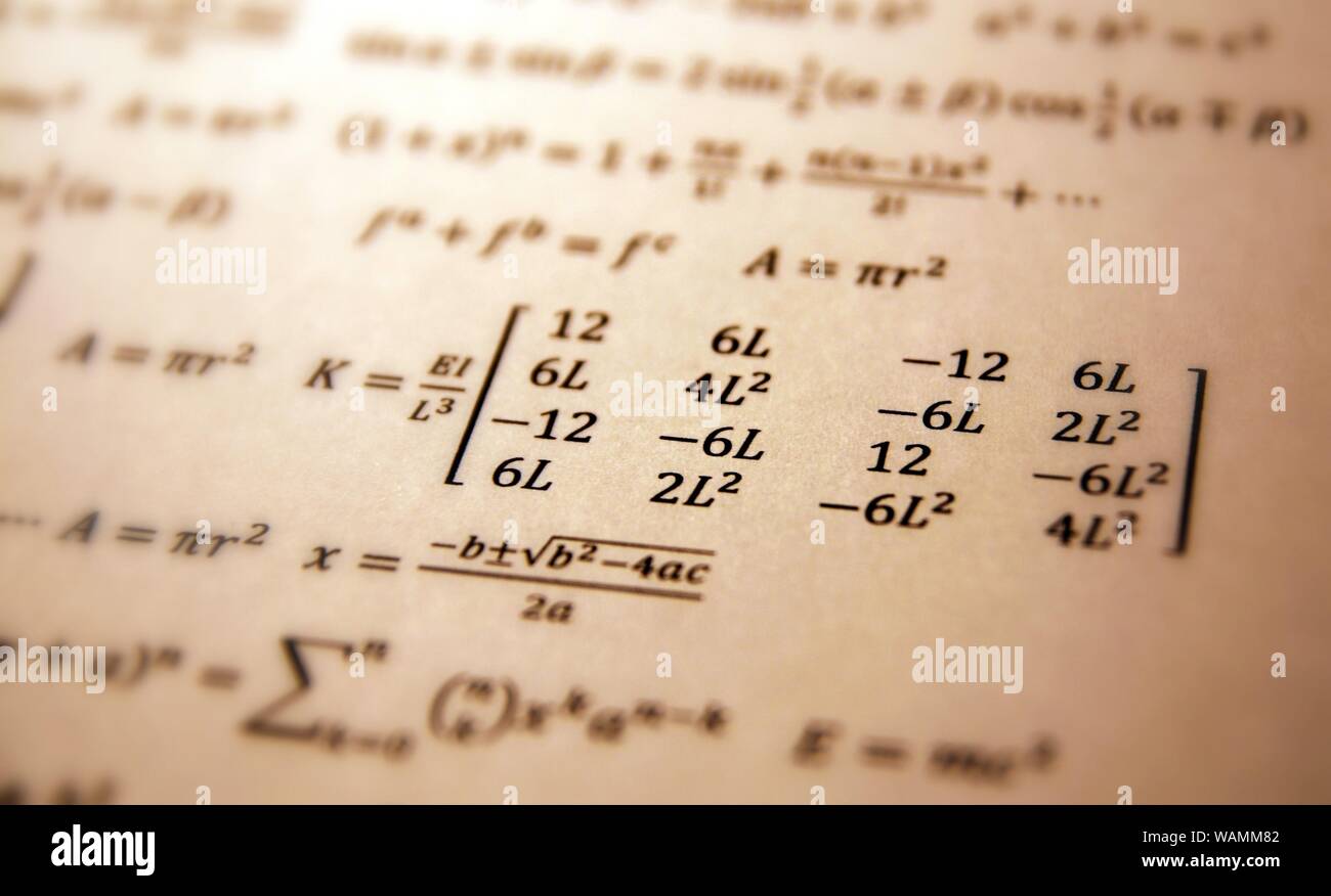 Advanced math hi-res stock photography and images - Alamy