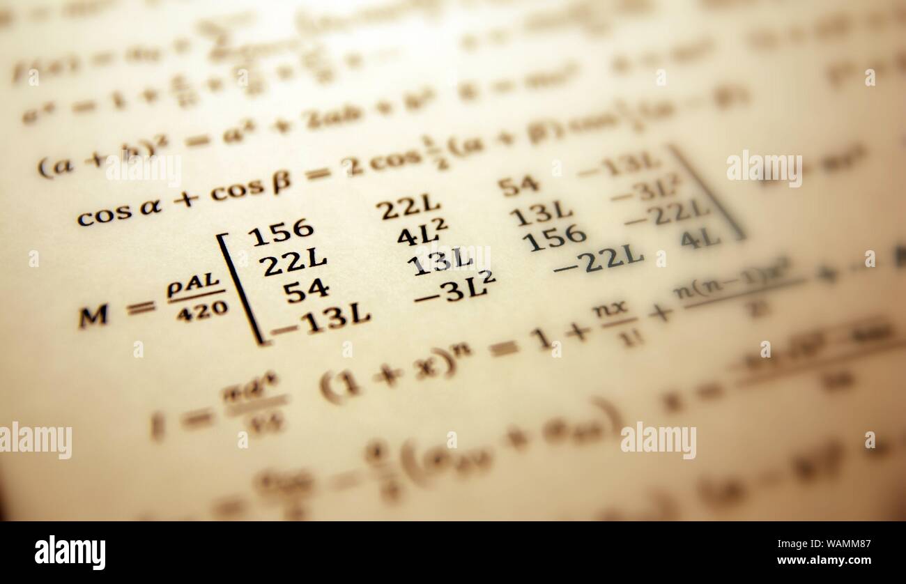 Advanced math hi-res stock photography and images - Alamy