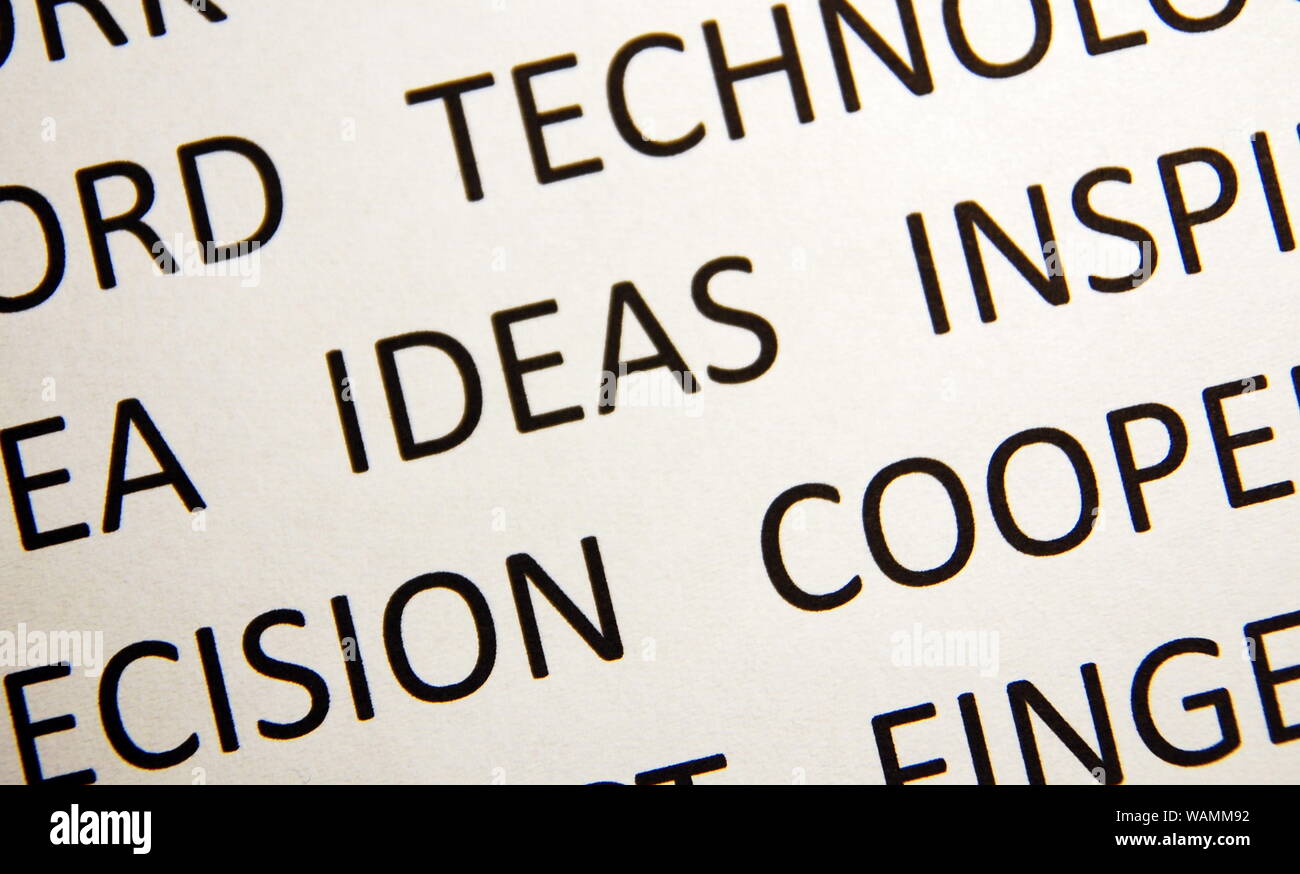 Highlight words hi-res stock photography and images - Alamy