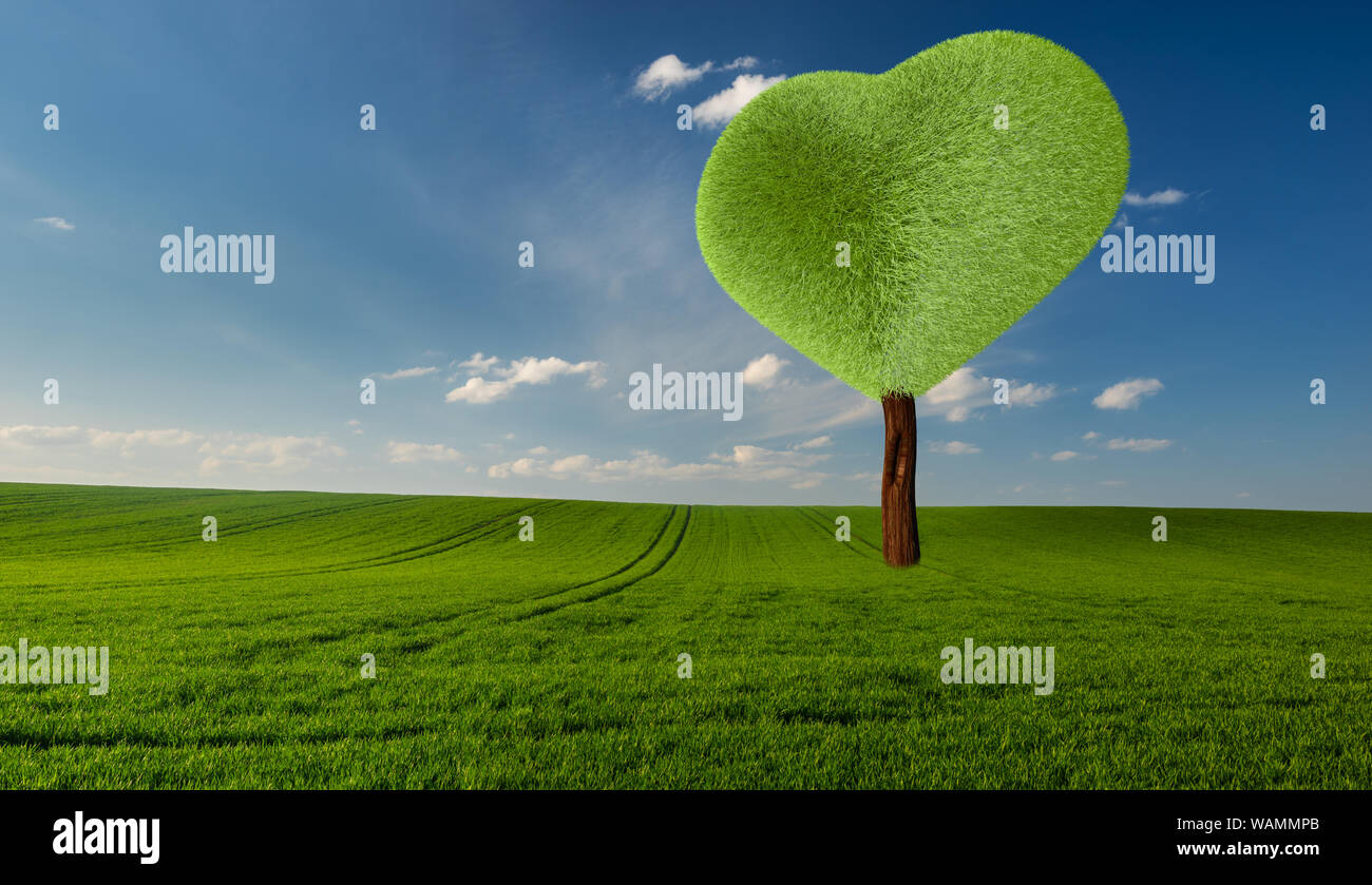 Heart shaped tree hi-res stock photography and images - Alamy