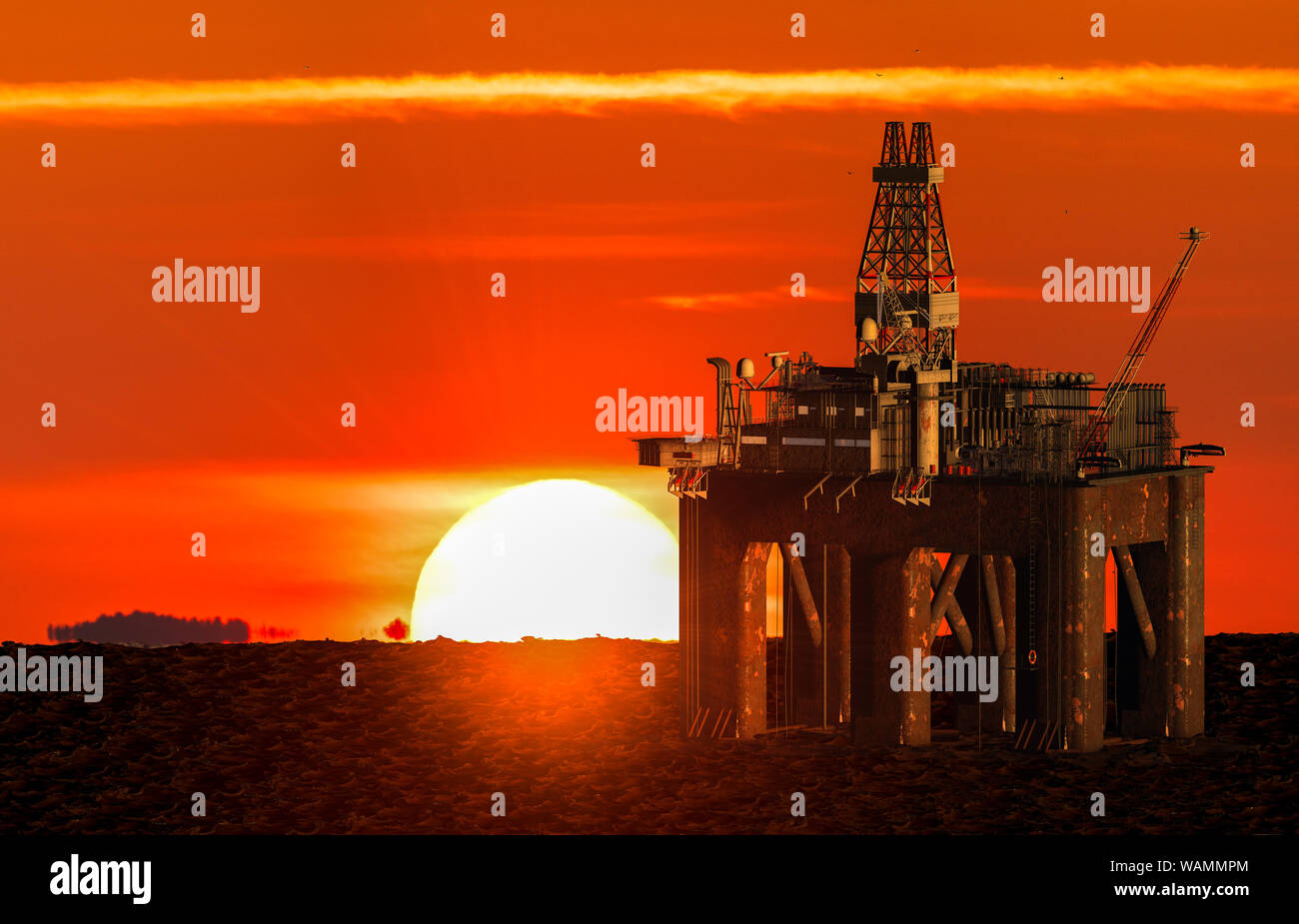 Offshore platform close up hi-res stock photography and images - Alamy