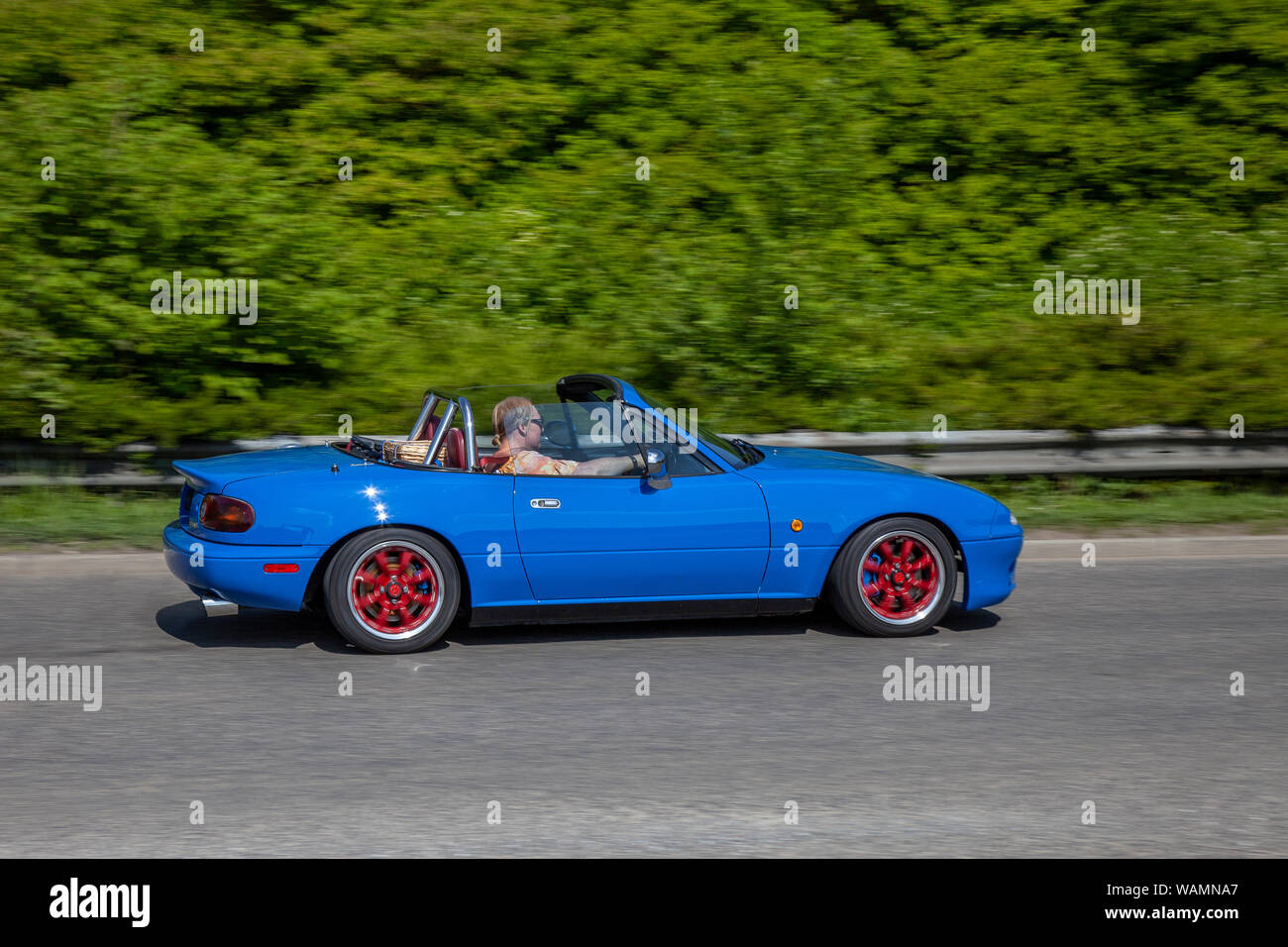 1998 Blue Mazda MX-5, classic cars, 90s veteran and heritage sportscars ...