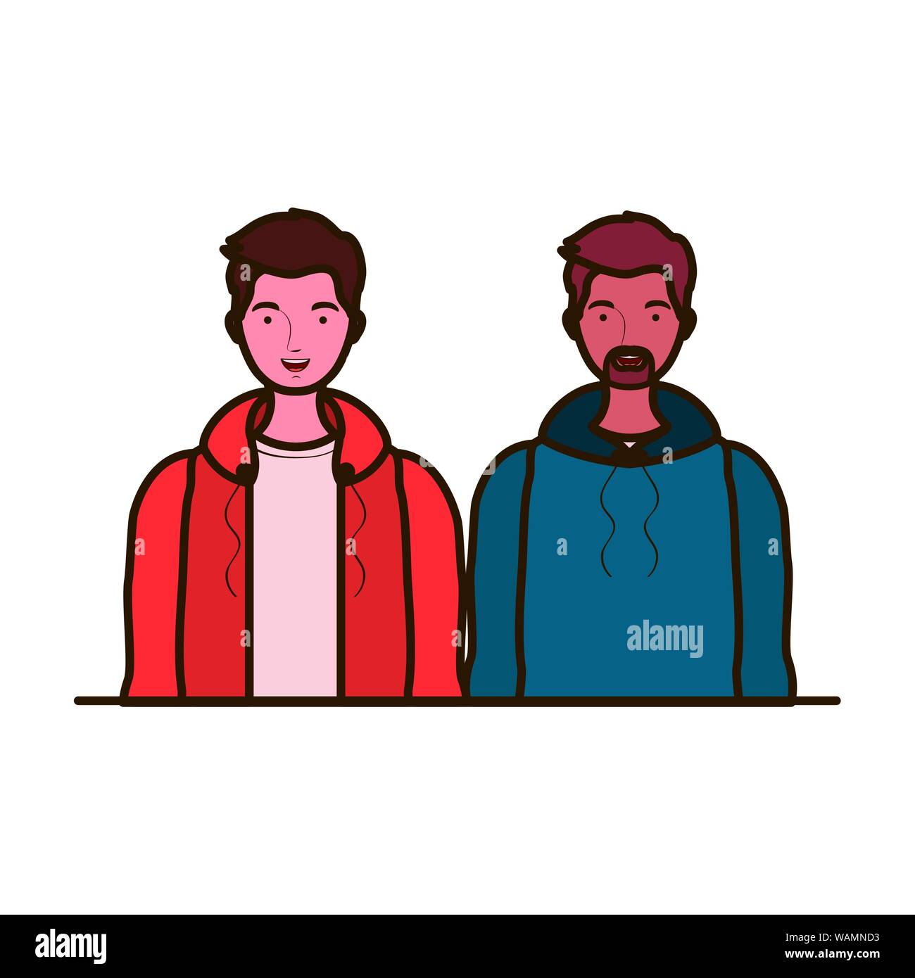 young men on white background Stock Vector Image & Art - Alamy