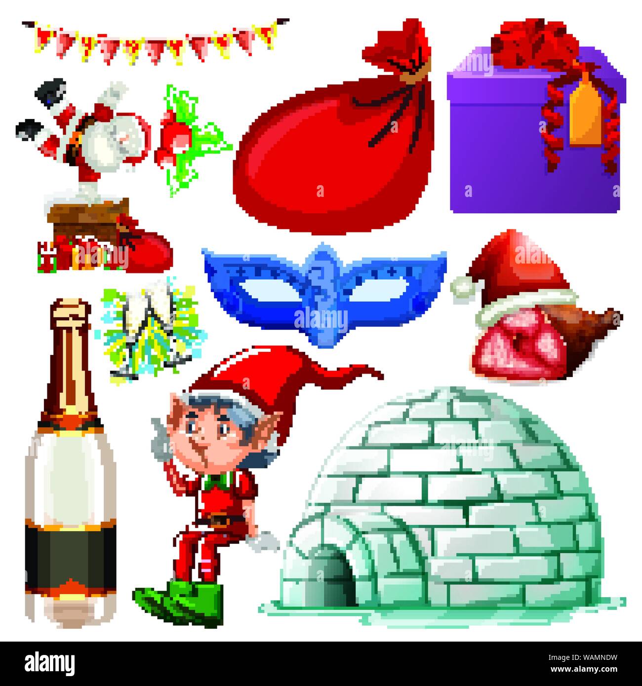 Igloo theme image picture illustration Stock Vector Images - Alamy