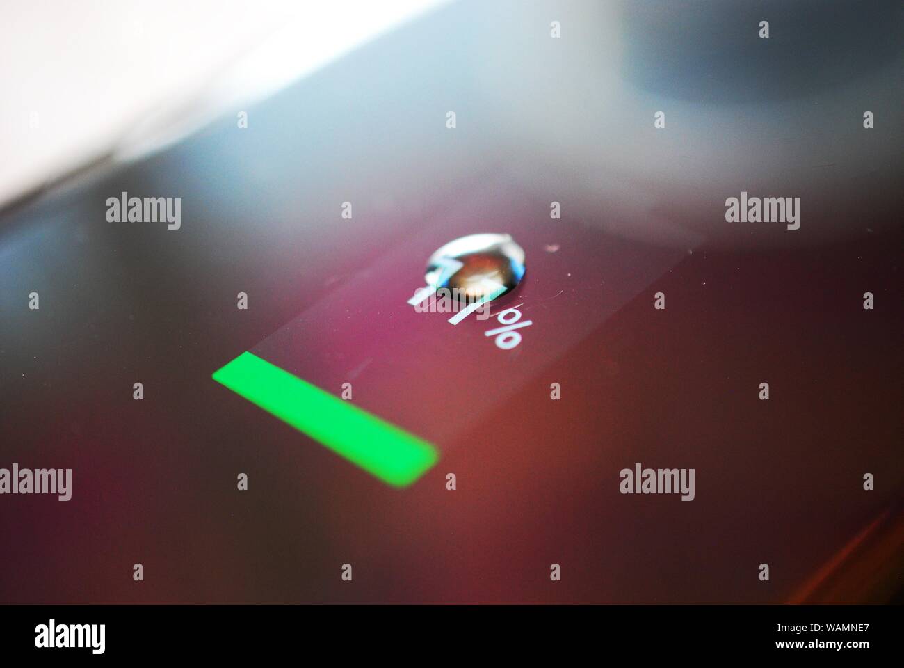 Battery level indicator on a smartphone hi-res stock photography and ...