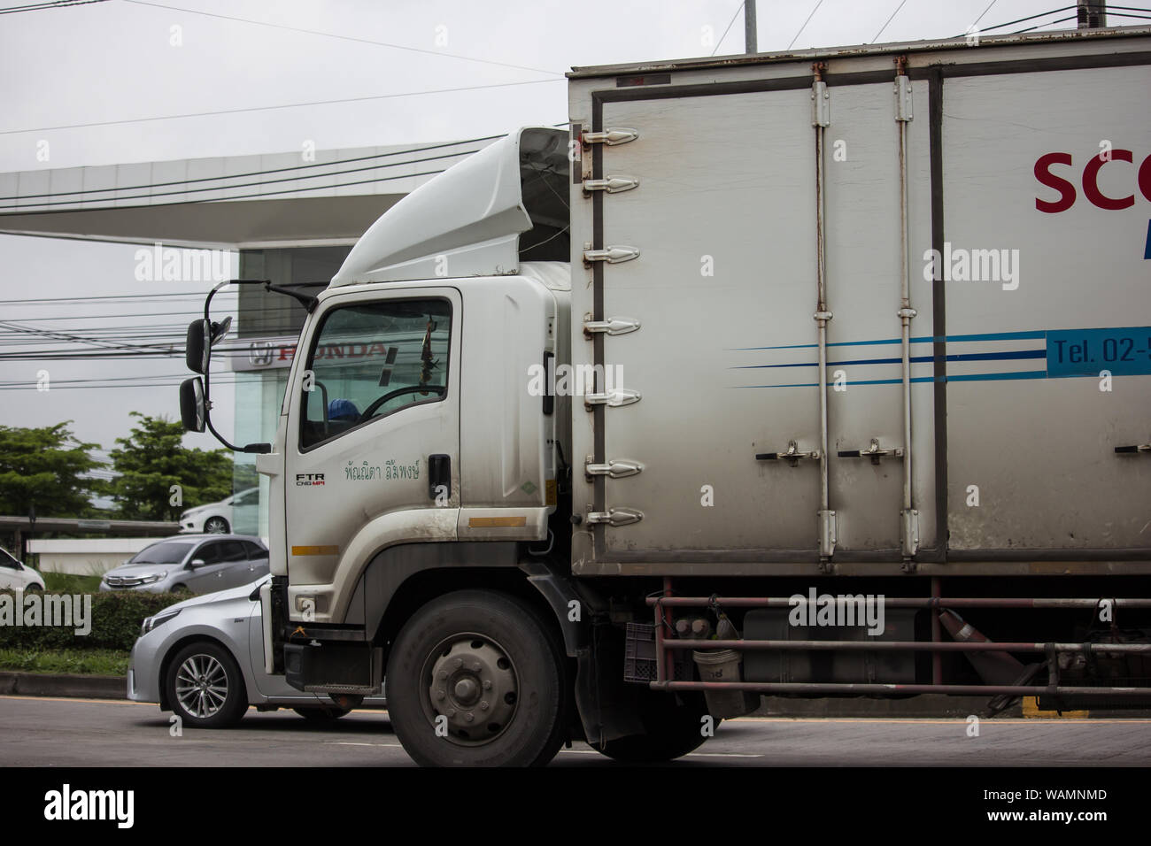 Chiangmai, Thailand - August 16 2019: Container truck of SCG Logistics ...