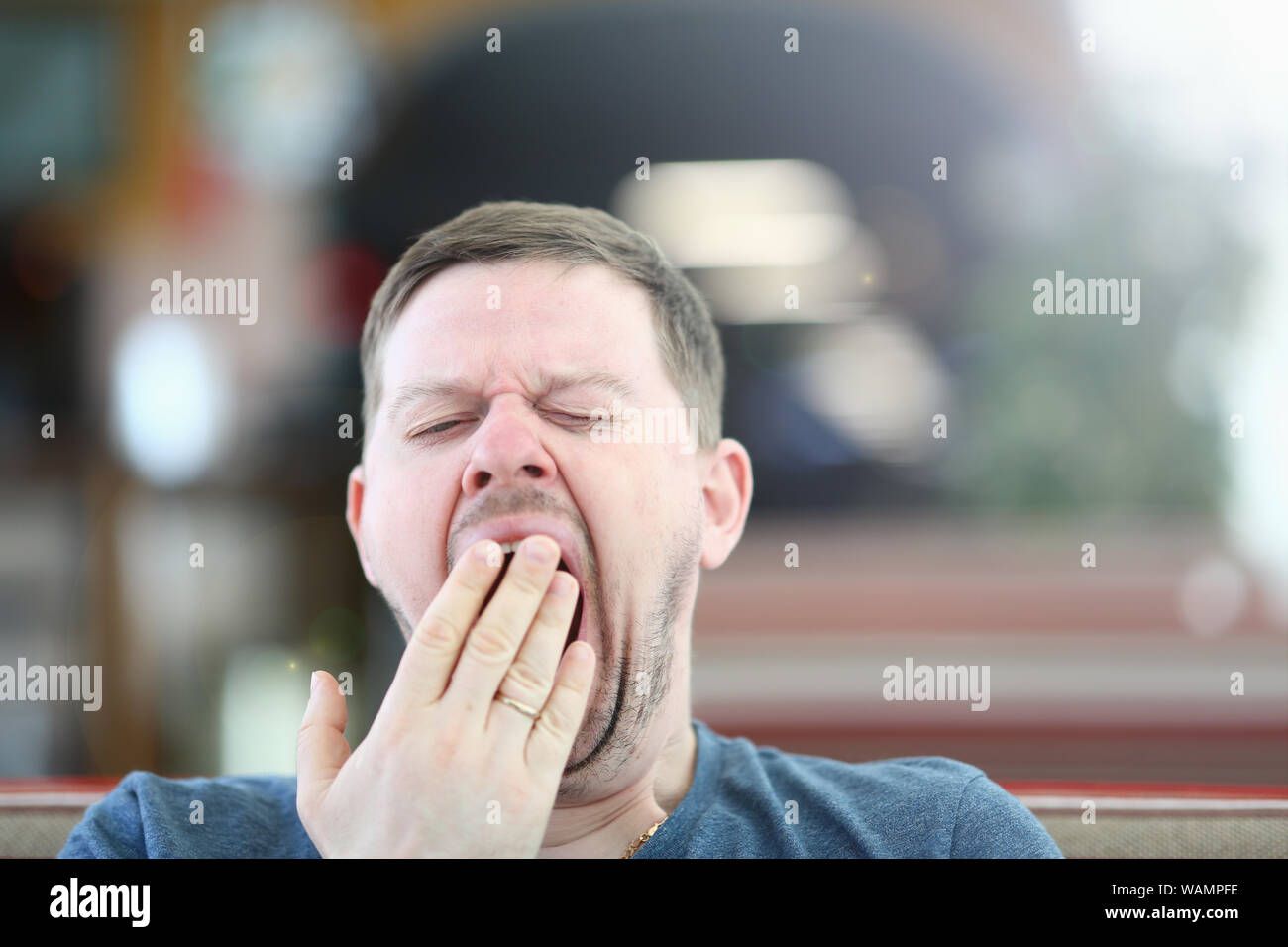 Drowsy eyes hi-res stock photography and images - Alamy