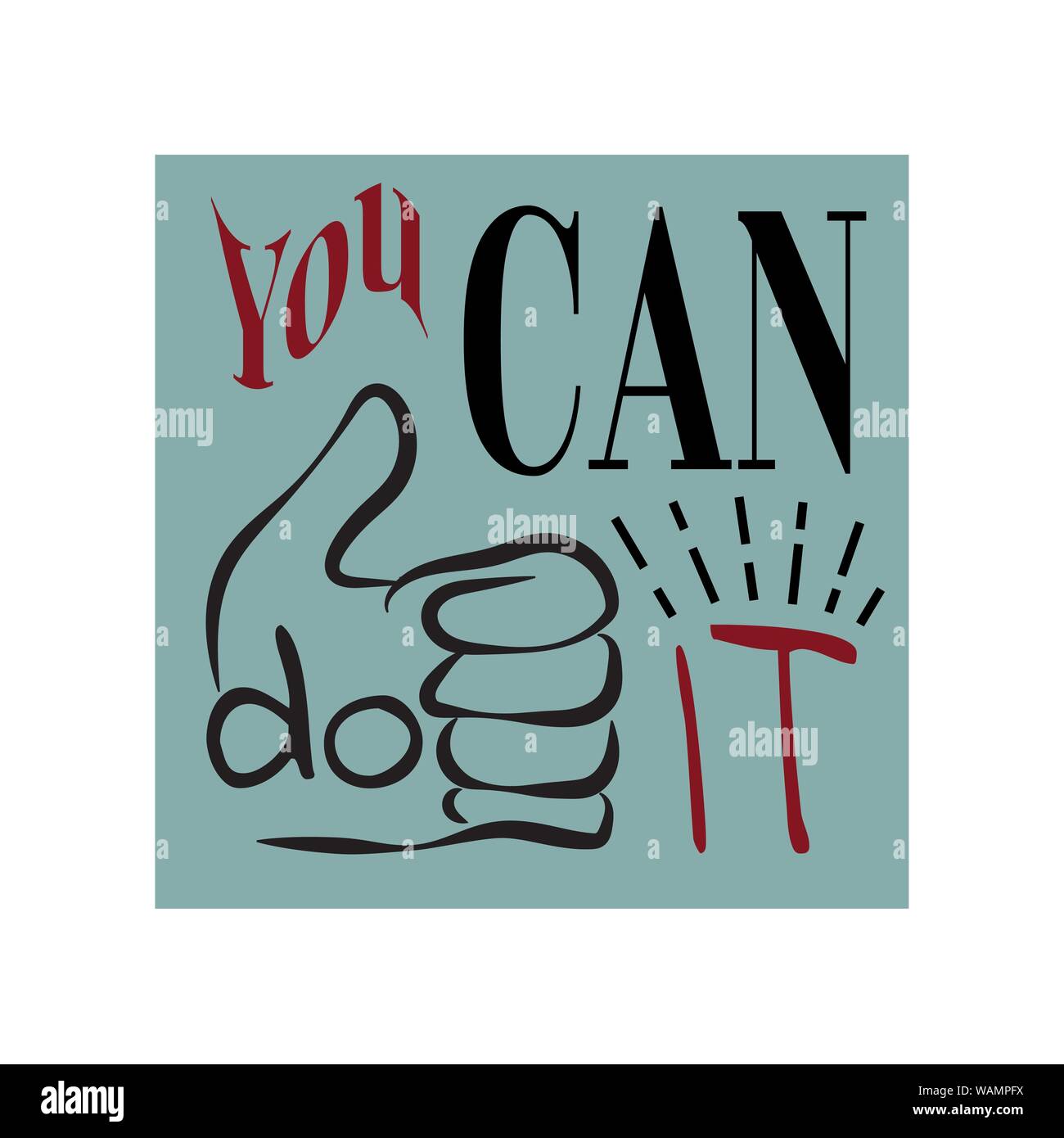 Slogan print with stylish picture. Lettering design for posters, t ...