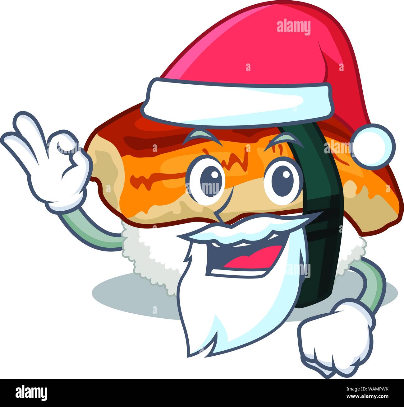 Santa sushi unagi in the cartoon shape Stock Vector Image & Art - Alamy