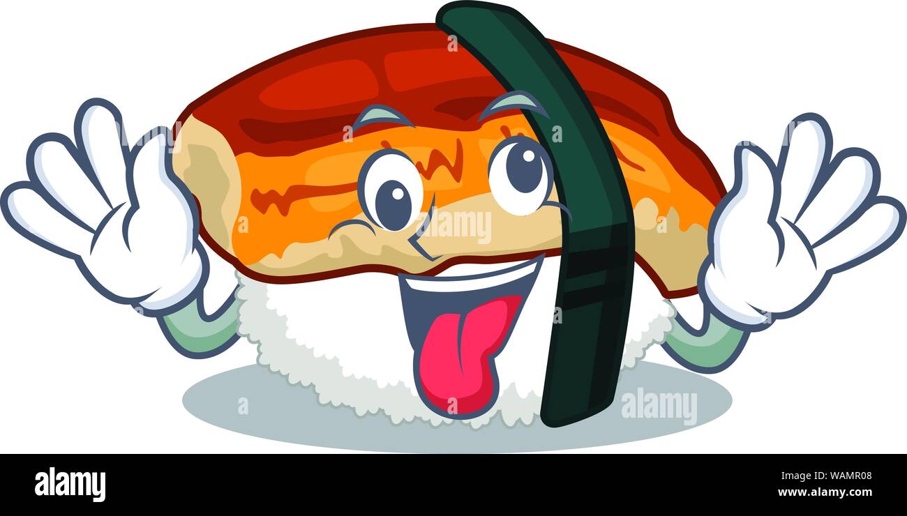 Crazy sushi unagi in the cartoon shape Stock Vector Image & Art - Alamy