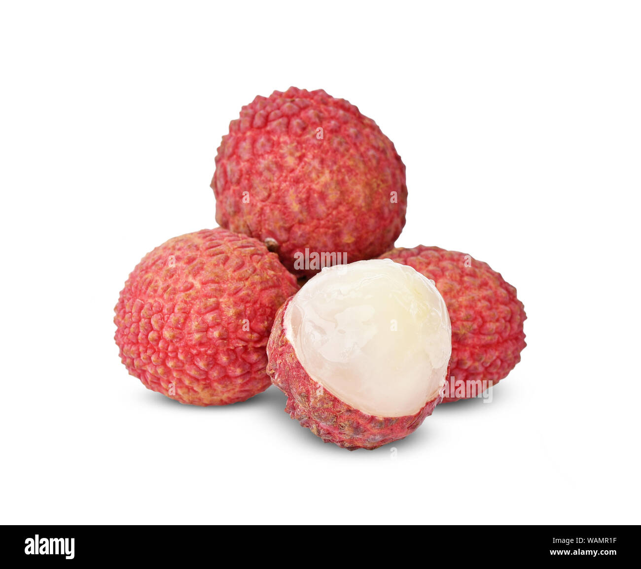 lychee isolated on white background Stock Photo - Alamy