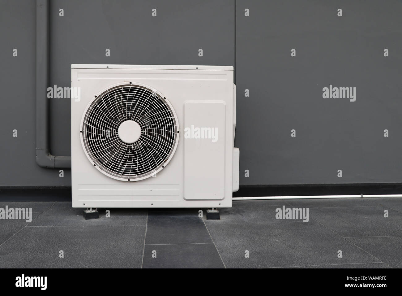 Condensing unit of air conditioning systems. Condensing unit installed ...