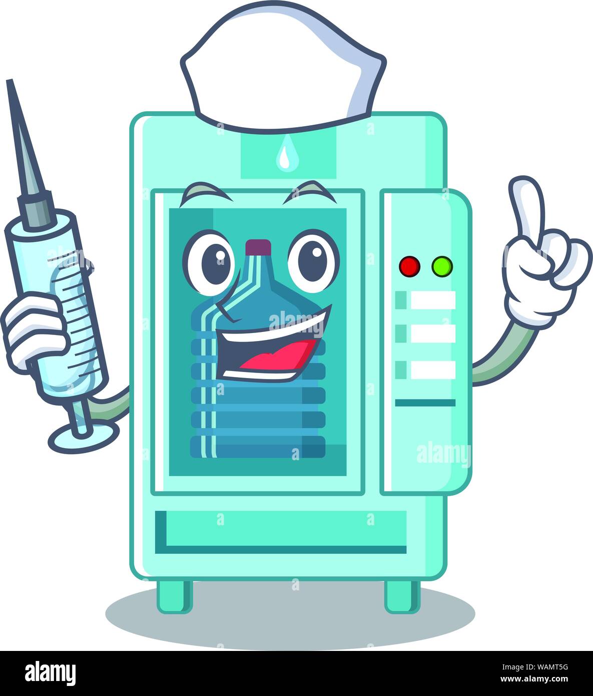 Nurse water vending machine in a character Stock Vector Image & Art - Alamy