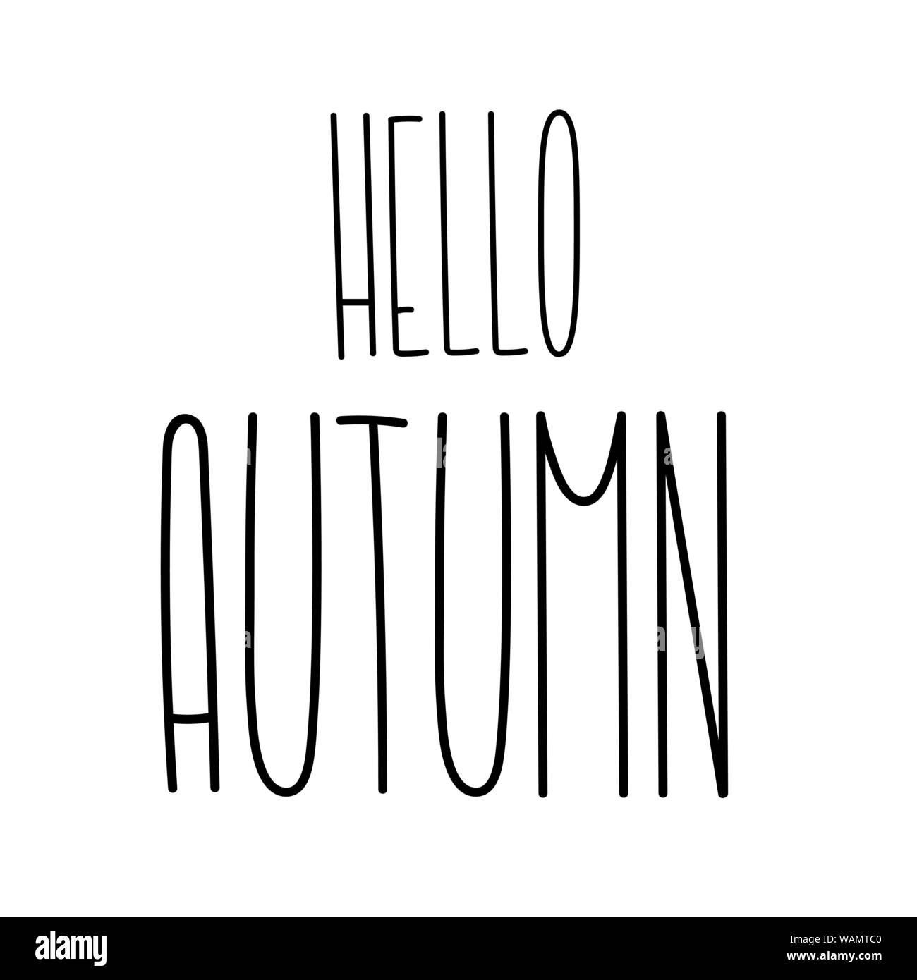 Autumn tall fun font lettering. Elongated cute letters. Elongated ...