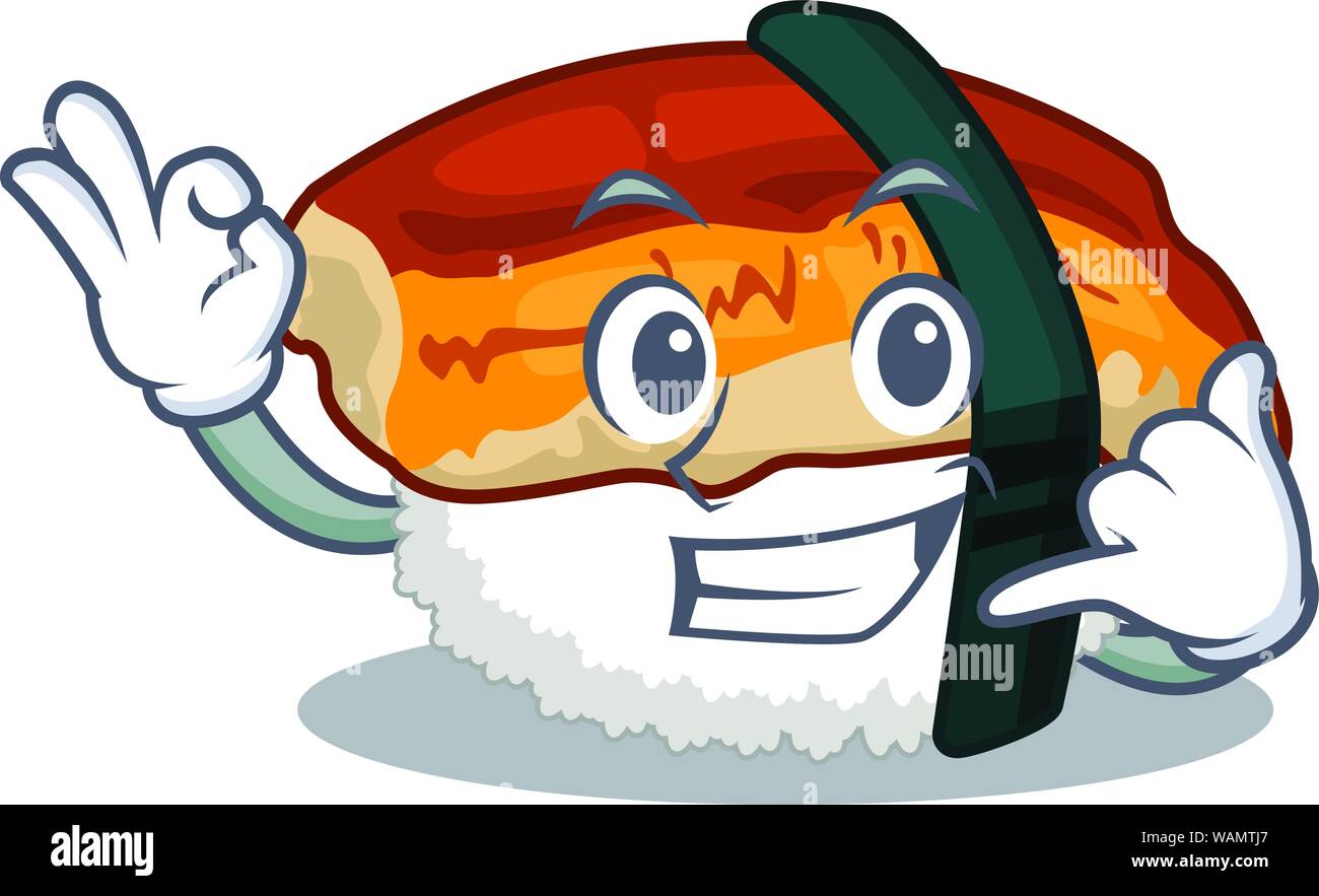 Call me sushi unagi in the cartoon shape Stock Vector Image & Art - Alamy