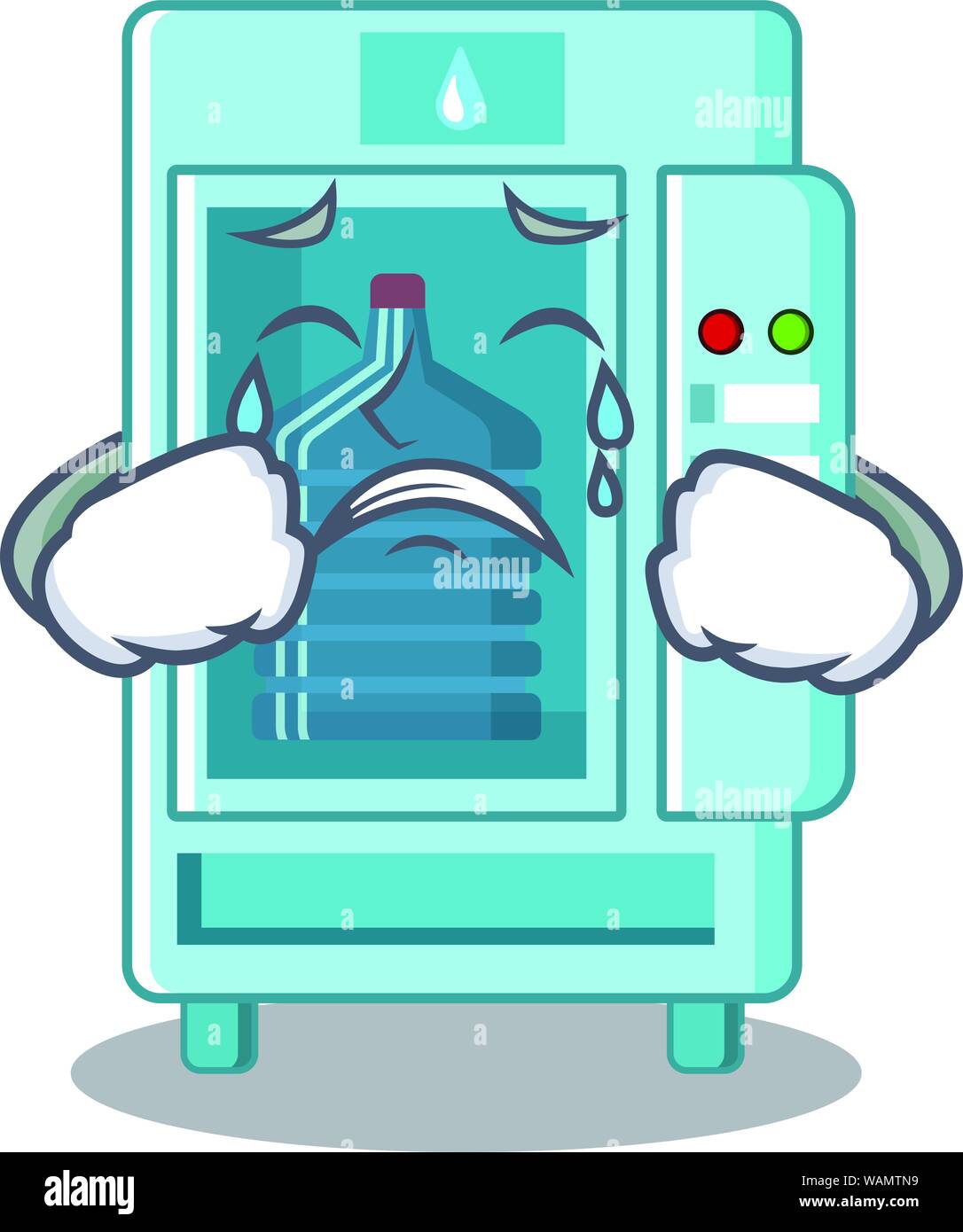 Crying water vending machine isolated the cartoon Stock Vector Image ...