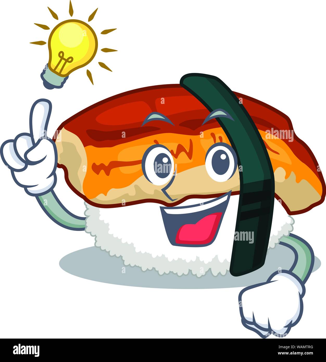 Have an idea sushi unagi in the cartoon shape Stock Vector Image & Art ...