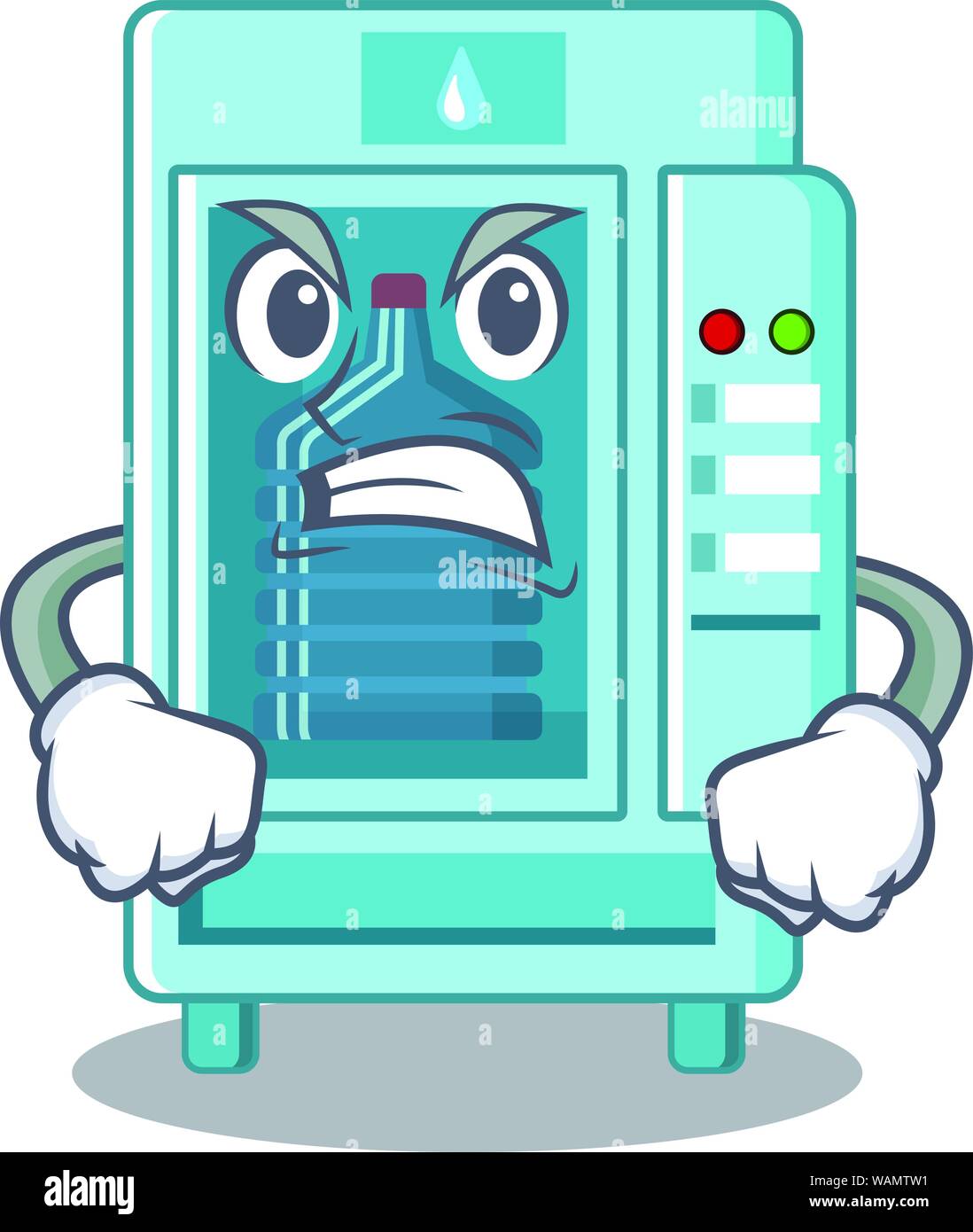 Angry water vending machine isolated the cartoon Stock Vector Image ...