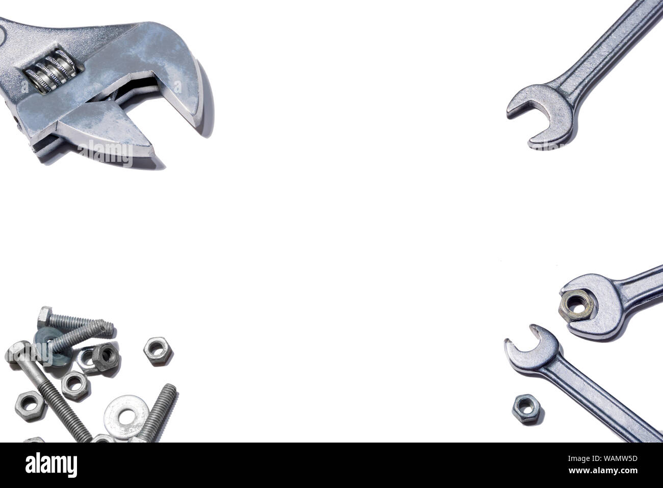 frame - adjustable spanners and ordinary wrenches, nuts and bolts are ...