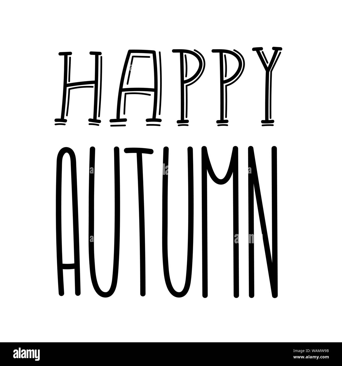 Autumn tall fun font lettering. Elongated cute letters. Elongated ...
