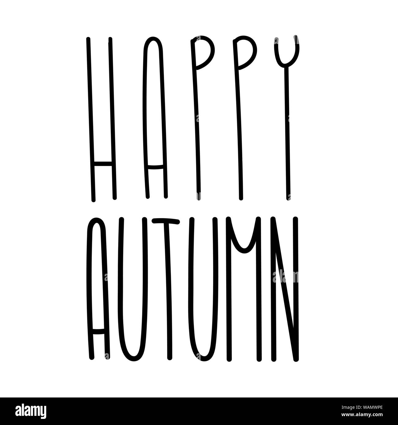Autumn tall fun font lettering. Elongated cute letters. Elongated ...