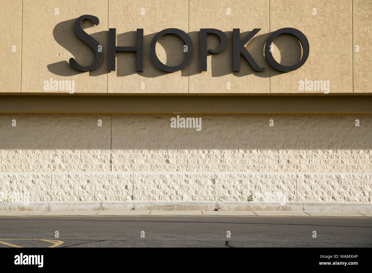 A logo sign outside of a closed Shopko retail store location in Orem ...
