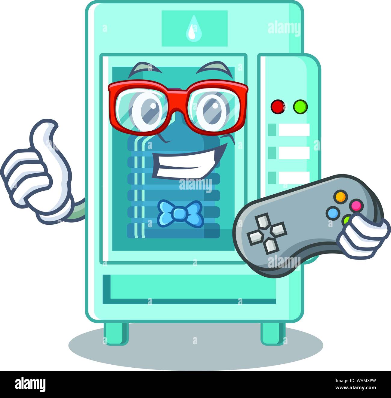 Gamer water vending machine isolated the cartoon Stock Vector Image ...