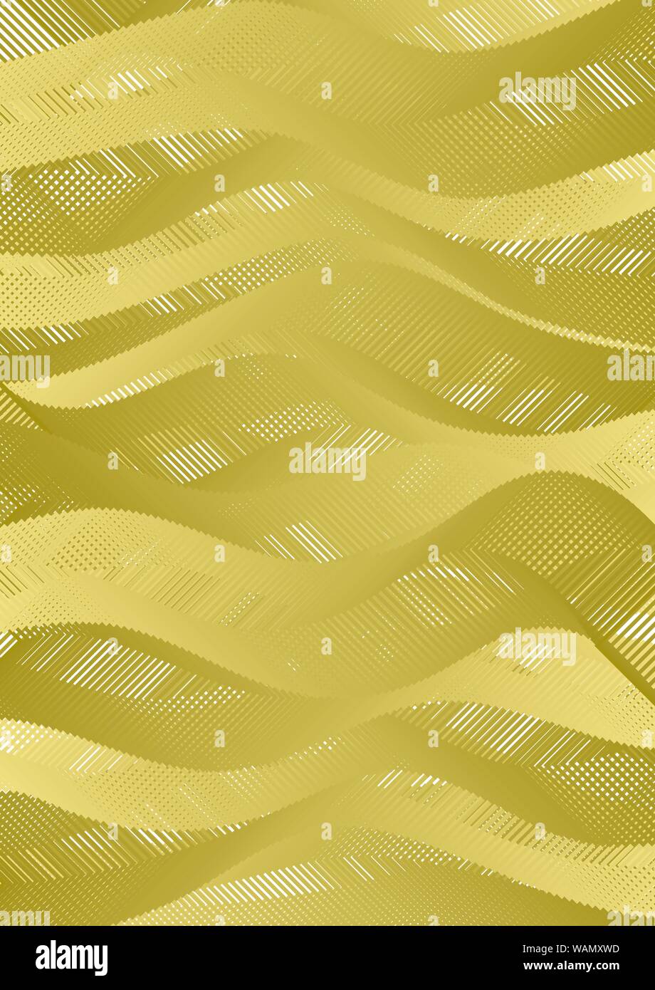 Vector abstract background with gold web of lines on white. EPS10 Stock ...
