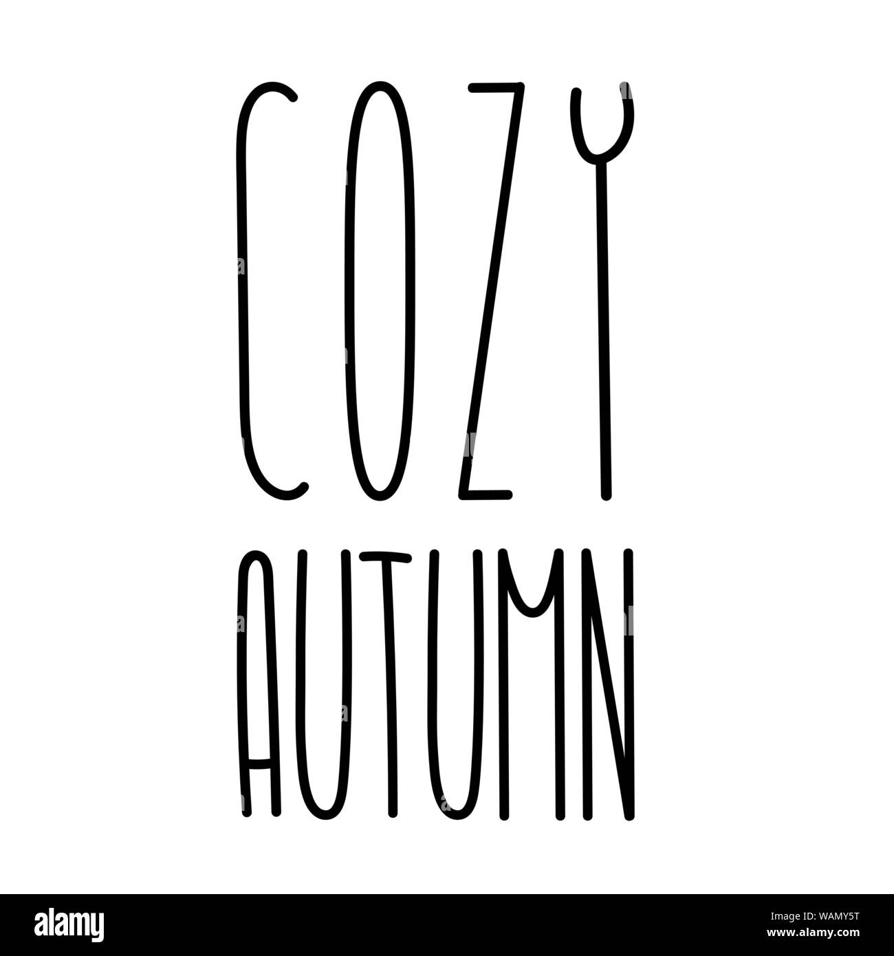 Autumn tall fun font lettering. Elongated cute letters. Elongated ...