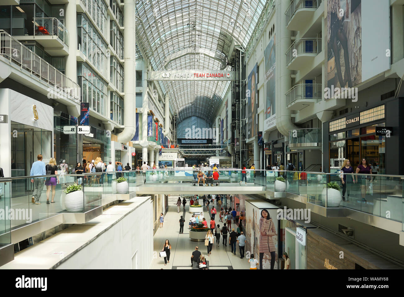 Toronto eaton centre sign hi-res stock photography and images - Alamy