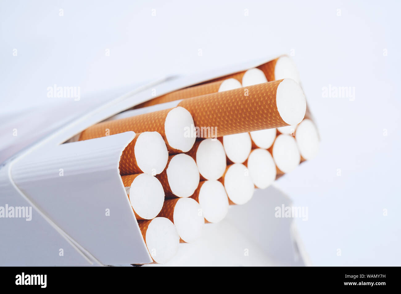 Box of cigarettes, isolated on a white Stock Photo - Alamy