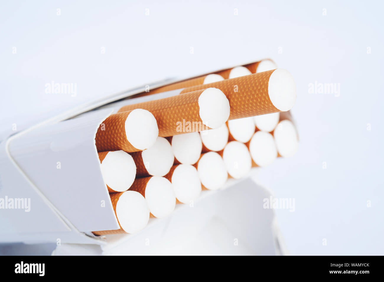 Box of cigarettes, isolated on a white Stock Photo - Alamy