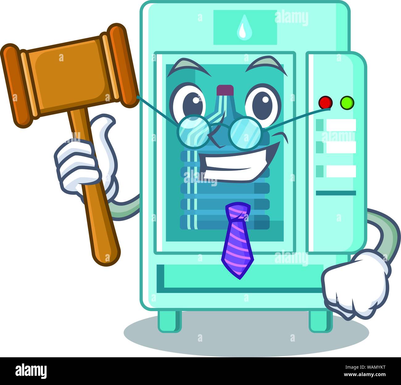 Judge gavel justice on table Stock Vector Images - Alamy