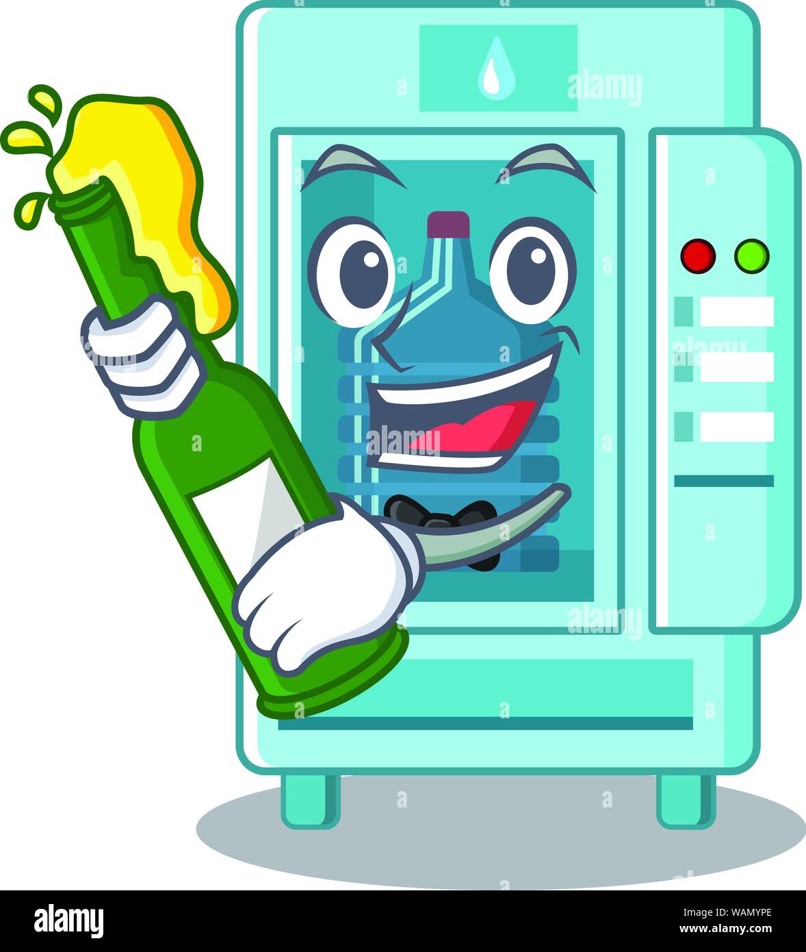 Water bottle on shelf Stock Vector Images - Alamy