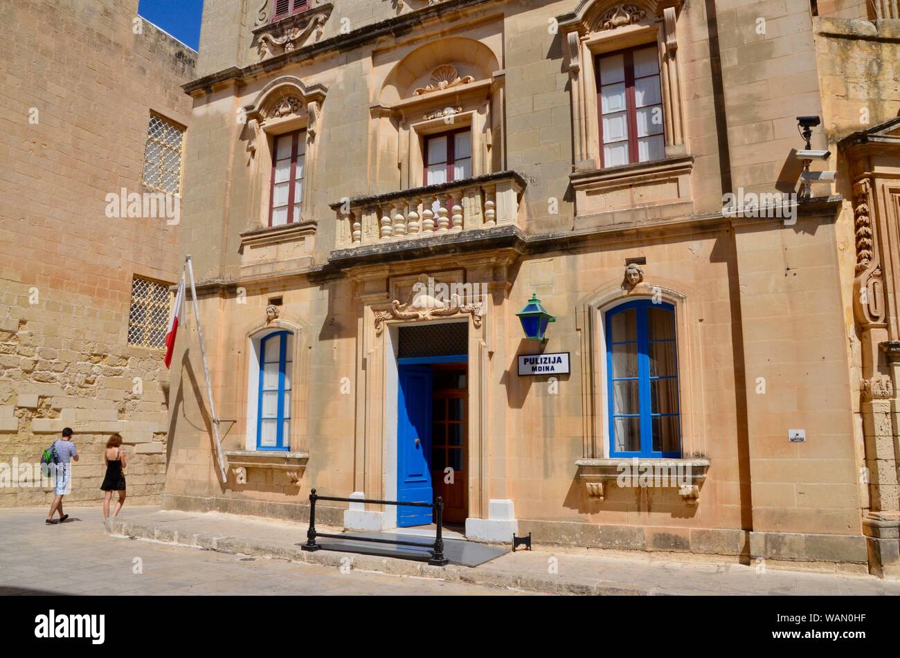 rabat/mdina police station building malta Stock Photo - Alamy