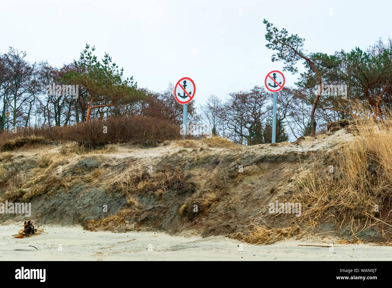 navigation signs do not drop anchor, posts with icons can not stop the ...