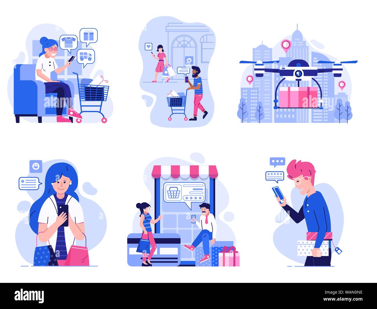 Modern people Stock Vector Images - Alamy