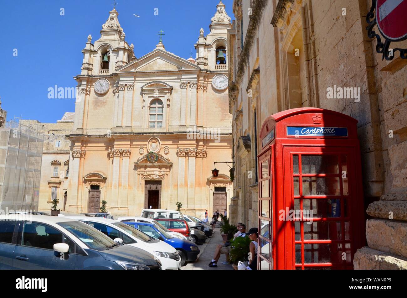 Valetta malta phone box hi-res stock photography and images - Alamy