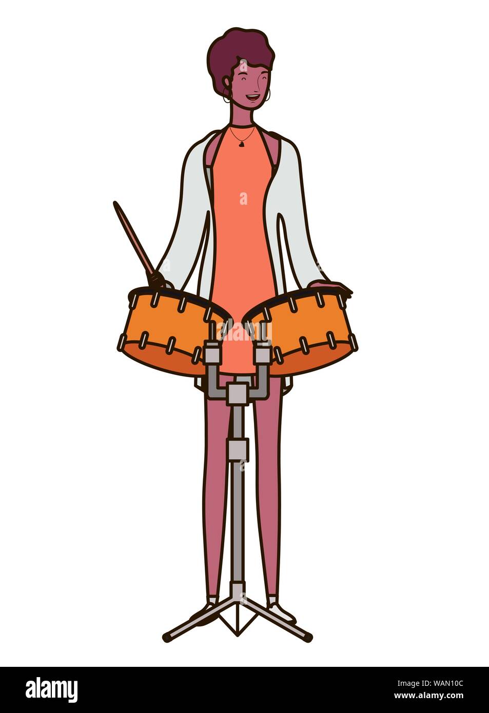 Female opera classical music Stock Vector Images - Alamy