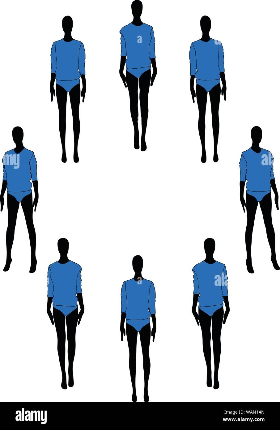 Fashion mannequin clothes sewing Stock Vector Images - Alamy