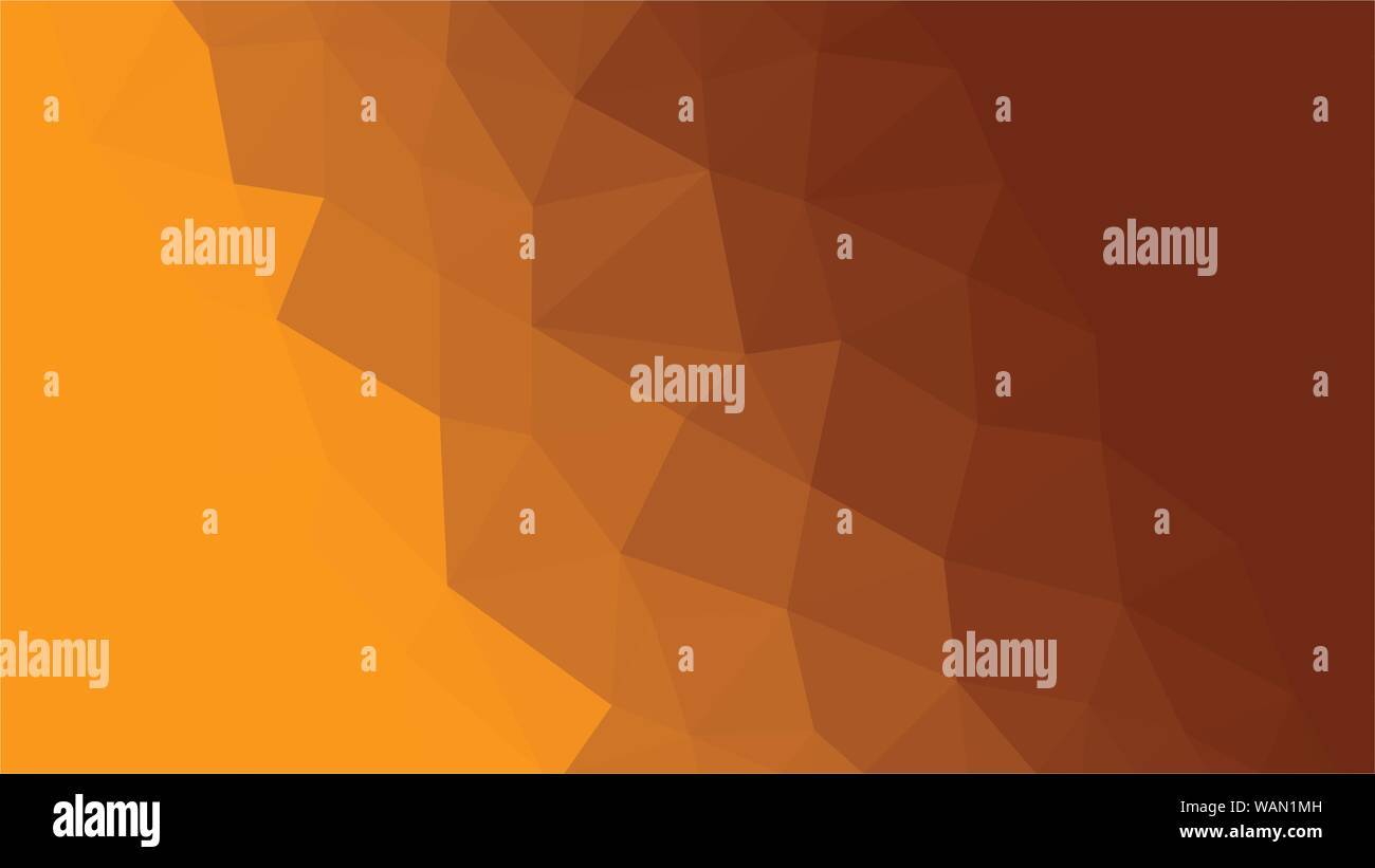 Orange triangular low poly, Mosaic pattern Background, Vector ...