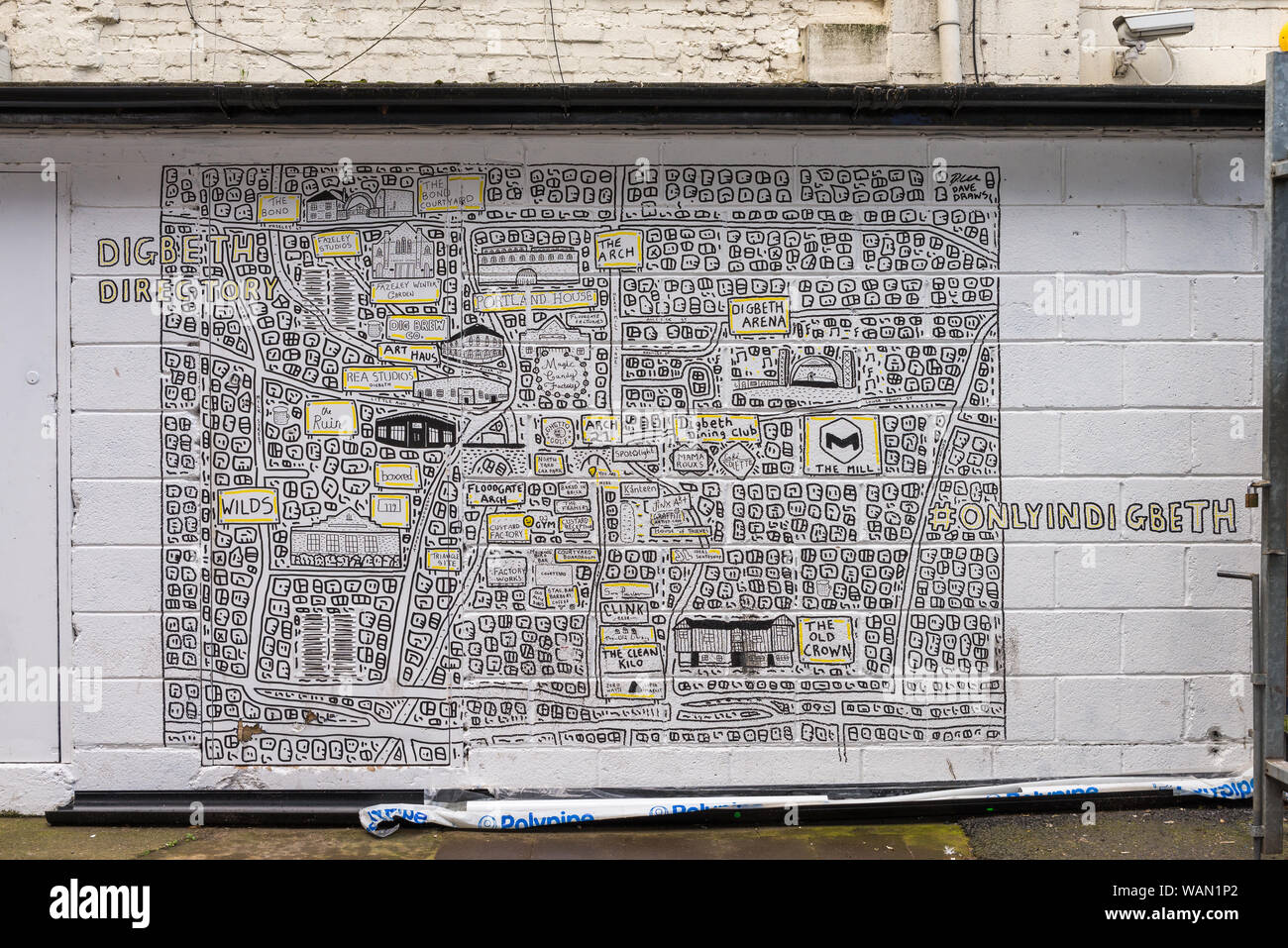 Map of the Custard Factory in the creative quarter of Digbeth in ...