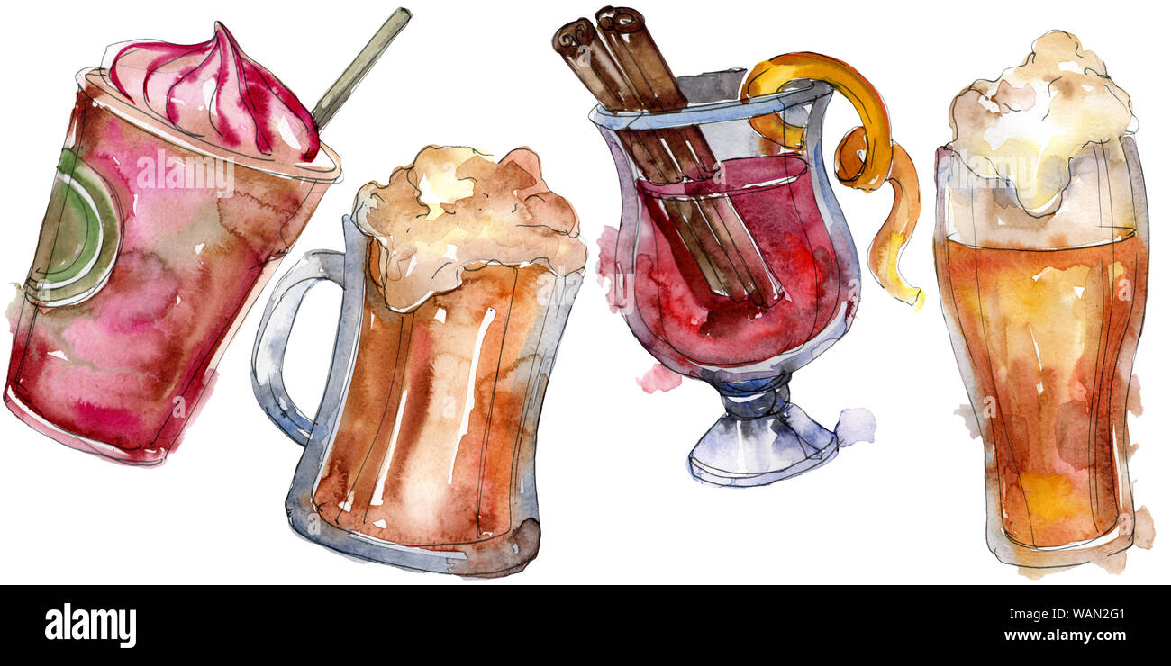 Alcoholic bar party cocktail drink. Nightclub isolated icon sketch ...