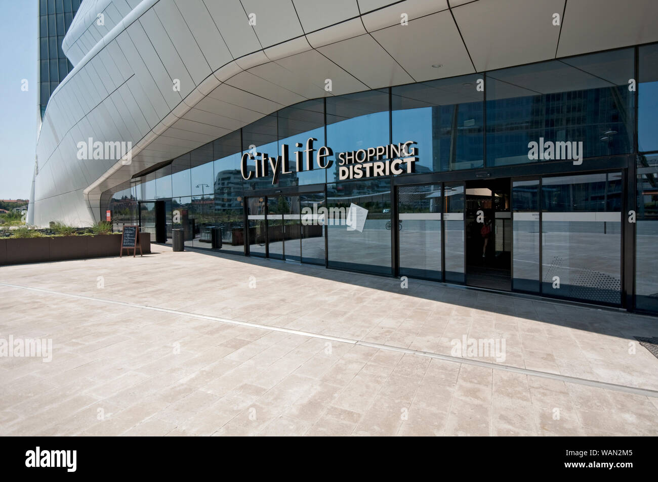 Italy, Lombardy, Milan, CityLife, Hadid Tower designed by Zaha Hadid ...