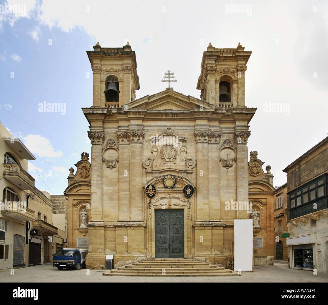 Church of St. George in Victoria. Gozo island. Malta Stock Photo - Alamy