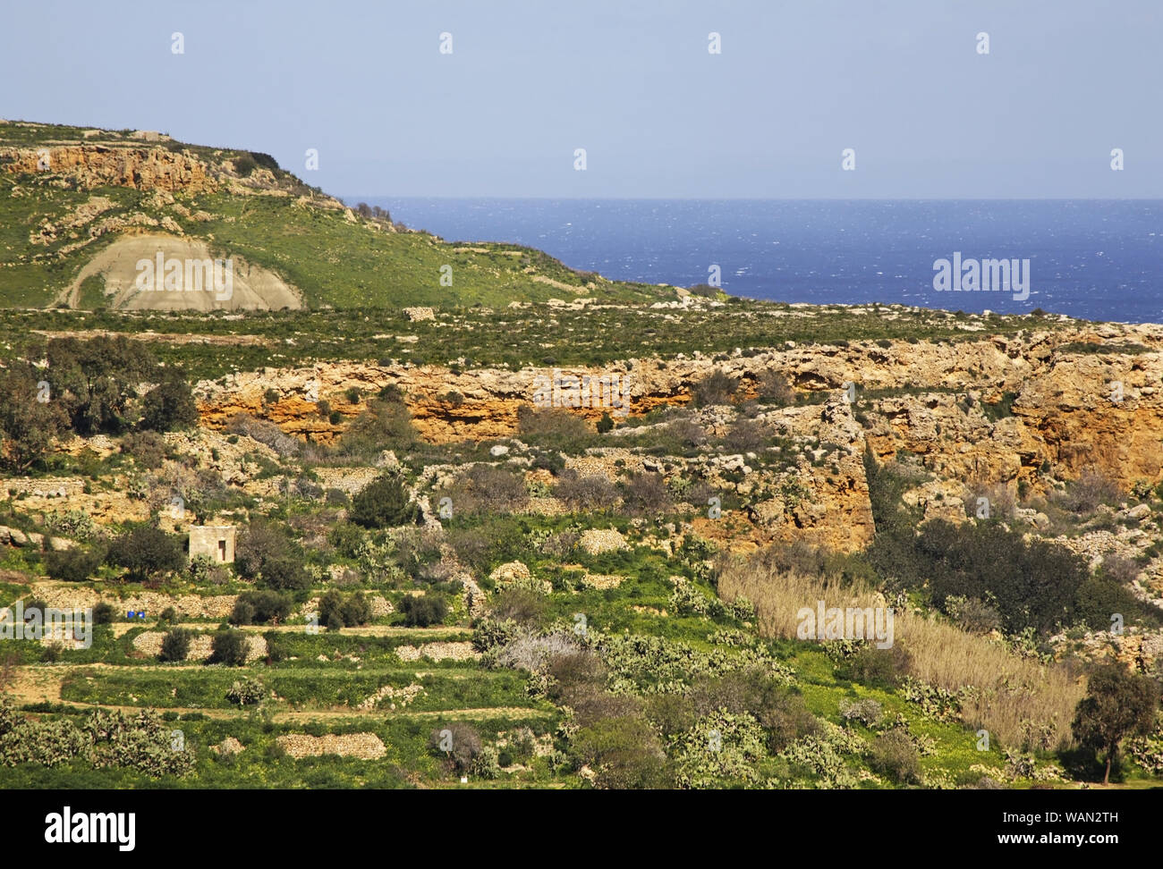 Landscape near Victoria. Gozo island. Malta Stock Photo - Alamy