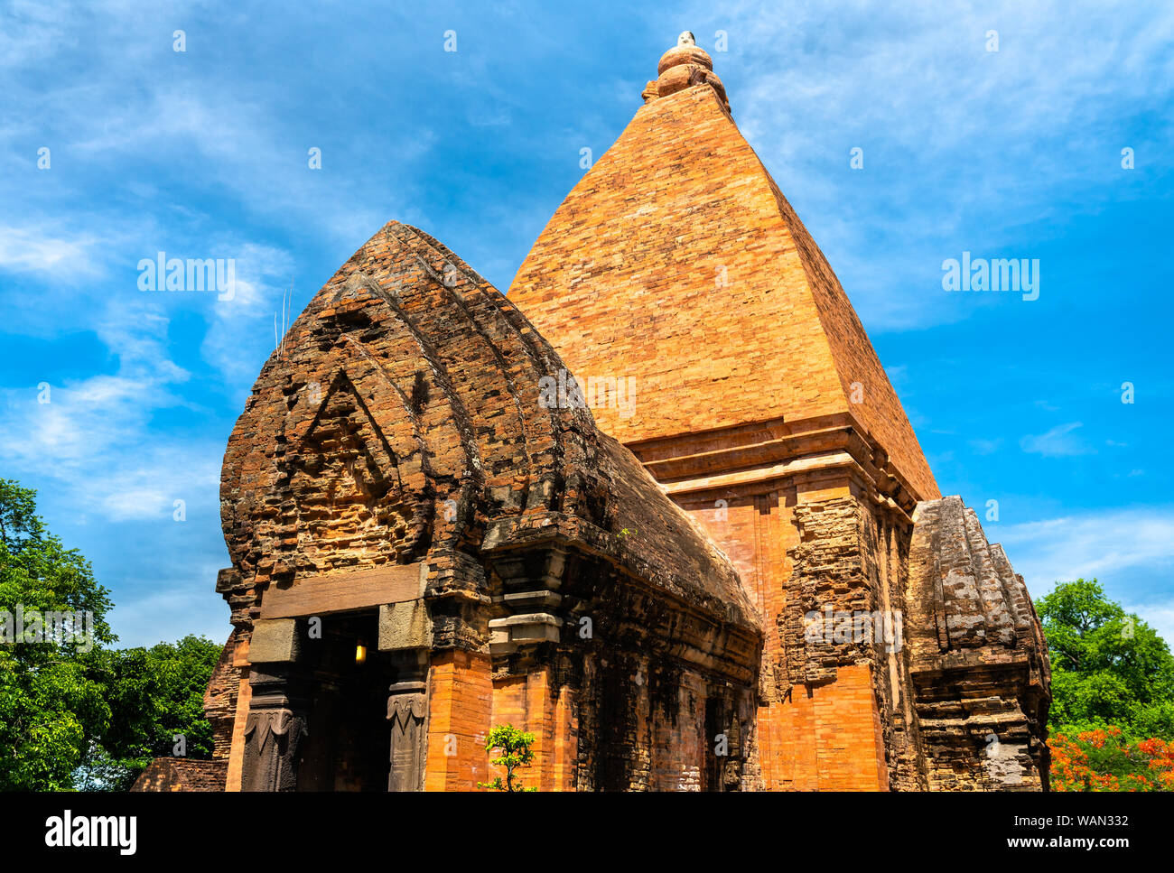 Ponagar temple tower hi-res stock photography and images - Alamy