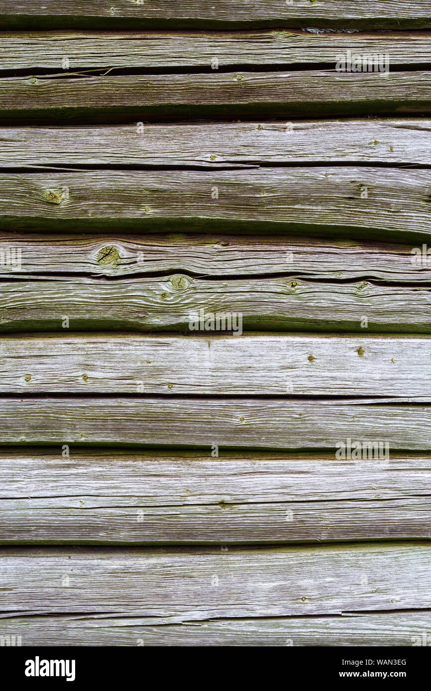Weather beaten timber wall with cracking Stock Photo - Alamy