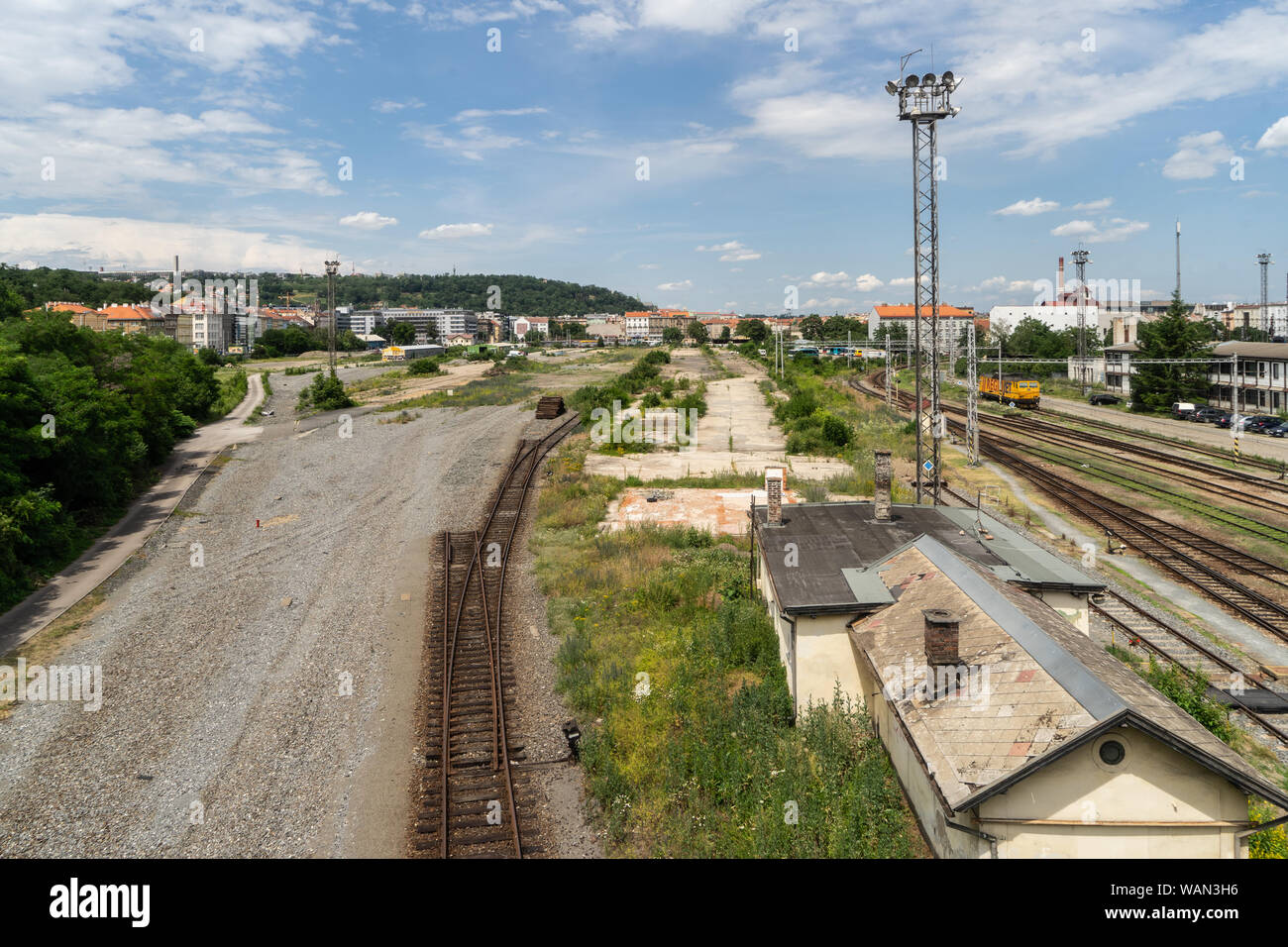 area of the former freight railway station Smichov, where is going to ...