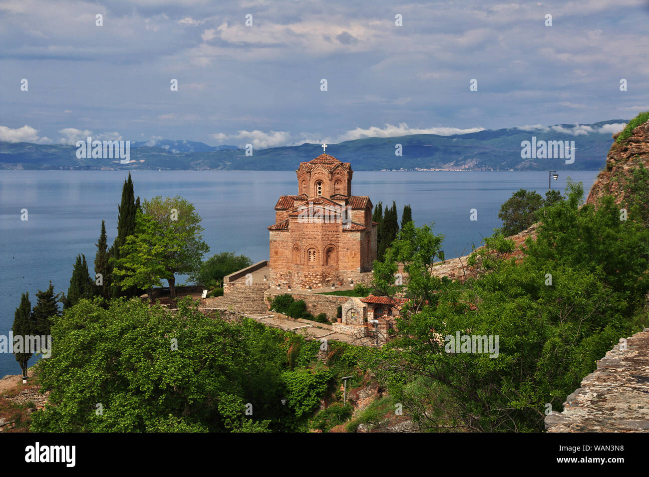 Church in Orchid city, Macedonia Stock Photo - Alamy